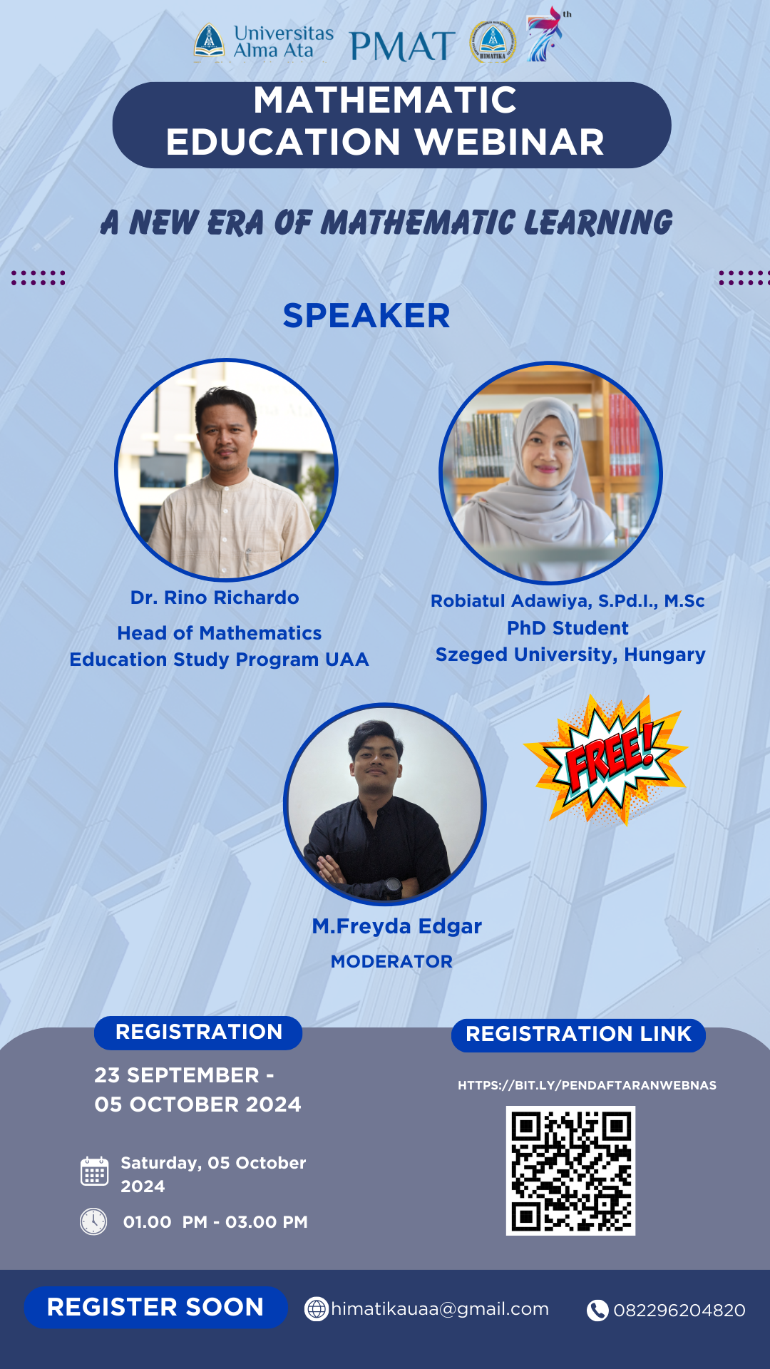 Mathematics Education Webinar 2024: Towards Innovative Mathematics ...